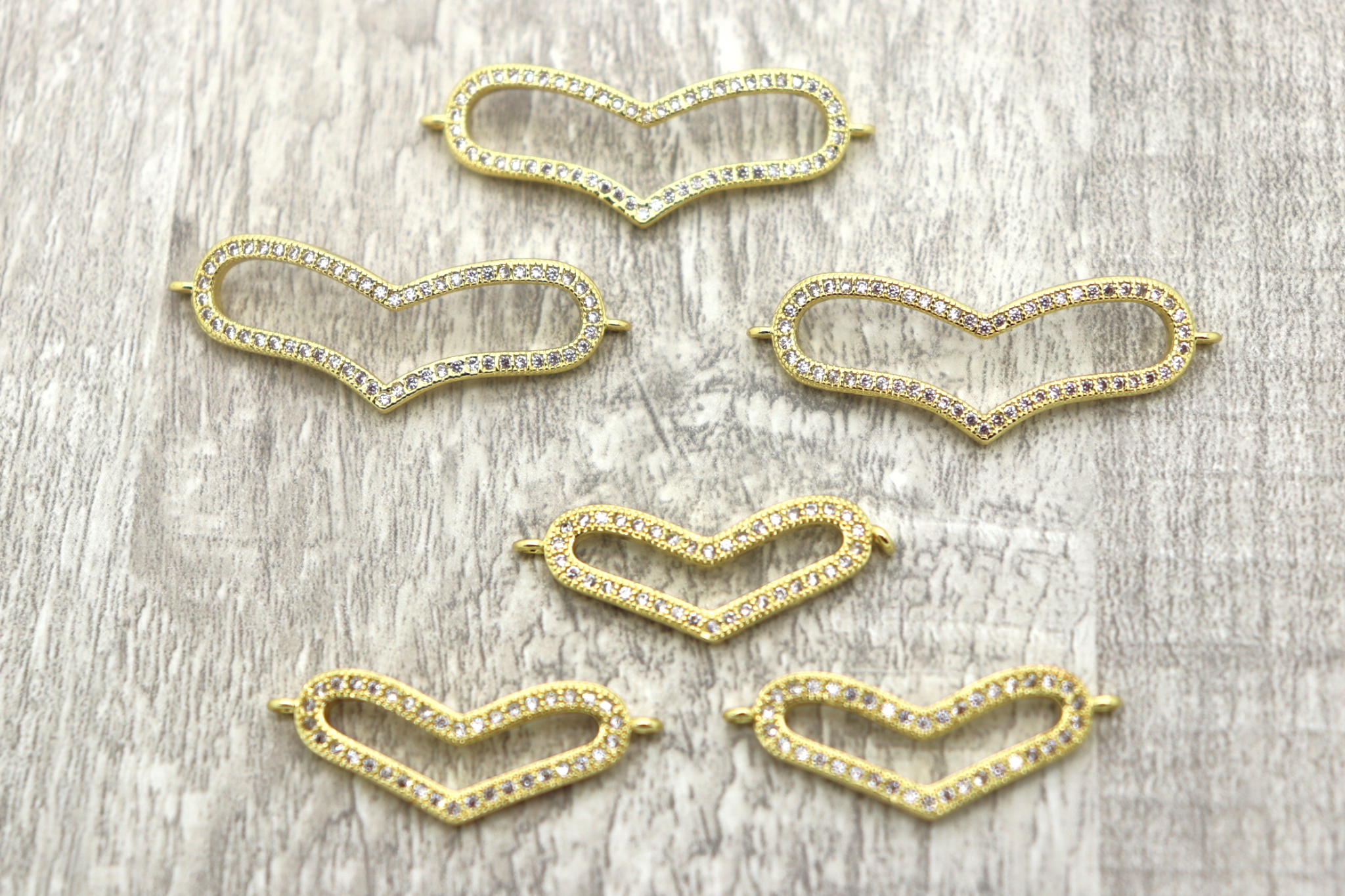 Wide Open Heart Connector – Beads And Wires