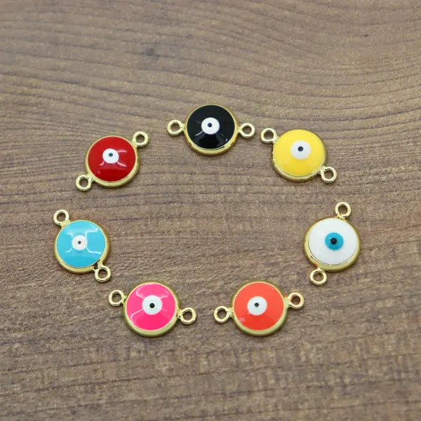 Evil Eye Connector – Beads And Wires